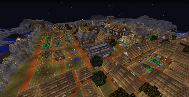Small Town Revamped! Perfect for towny spawn! Minecraft Map
