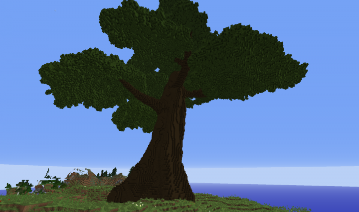 Deep Dark Oak God Tree Minecraft Map