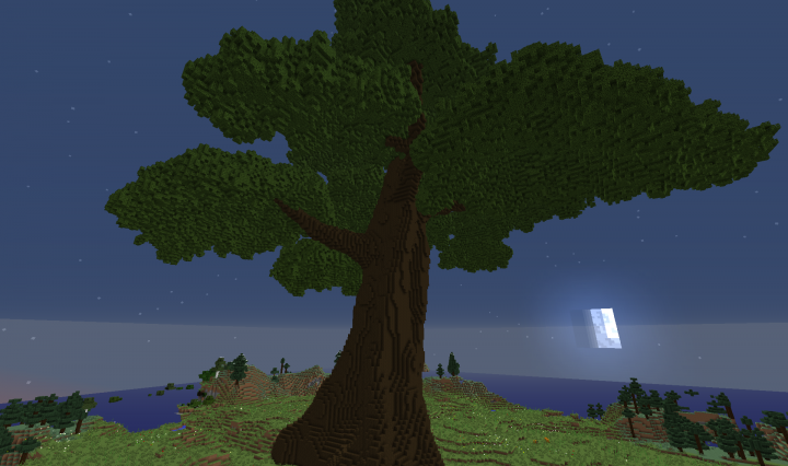 Deep Dark Oak God Tree Minecraft Map