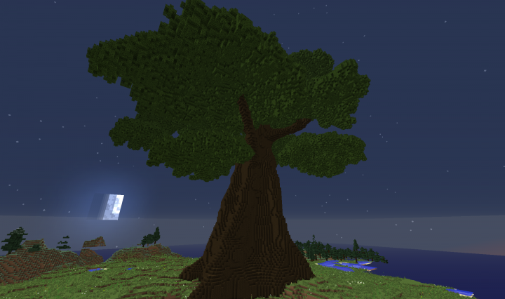 Deep Dark Oak God Tree Minecraft Map