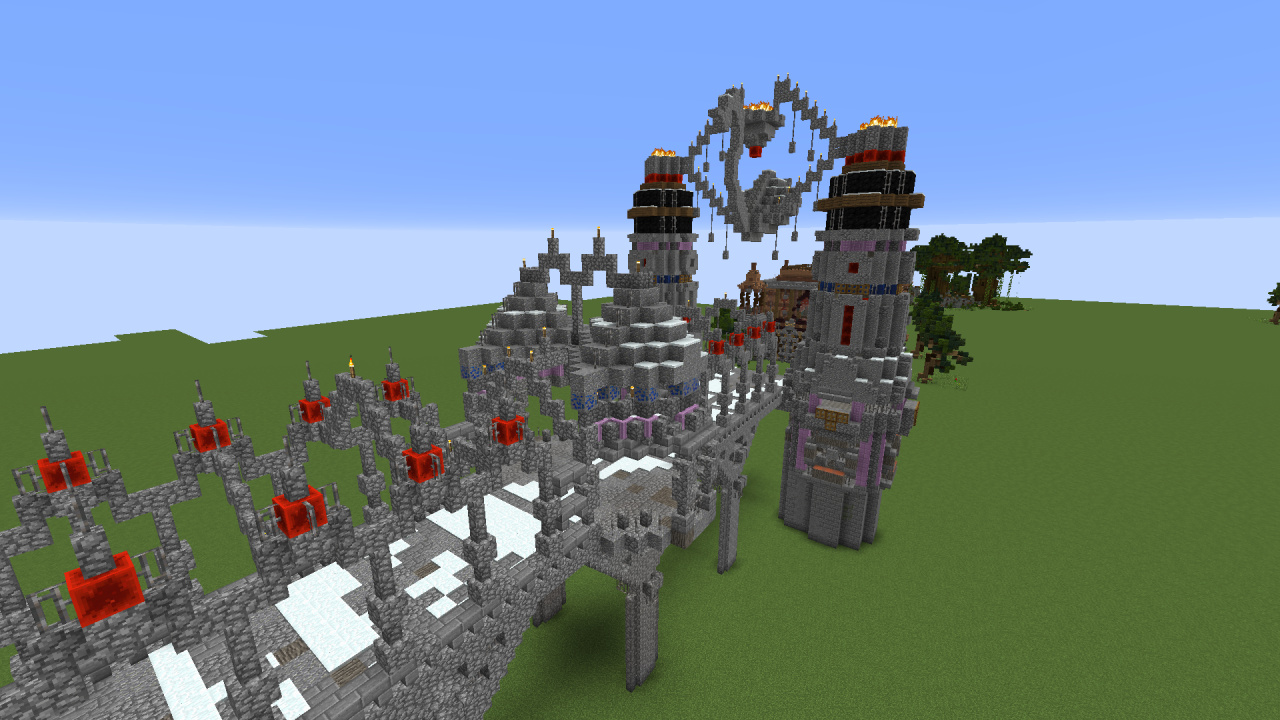 Fantasy Fire Bridge Expanded Minecraft Map