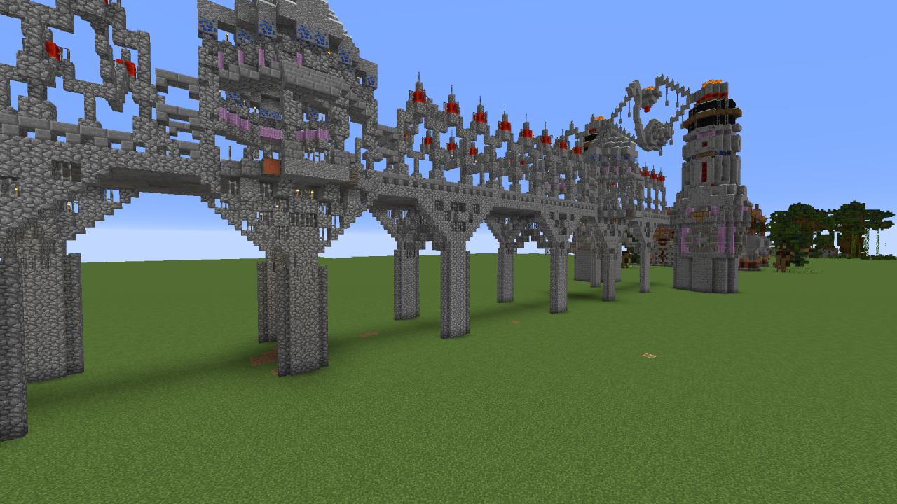 Fantasy Fire Bridge Expanded Minecraft Map