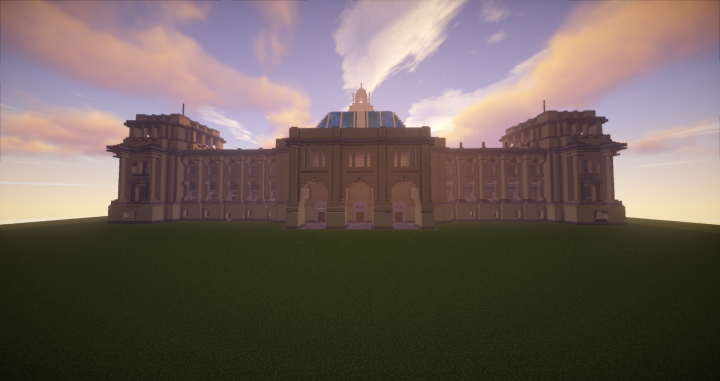 Reichstag building pre 1933 German Parliament (with INTERIOR) Minecraft Map