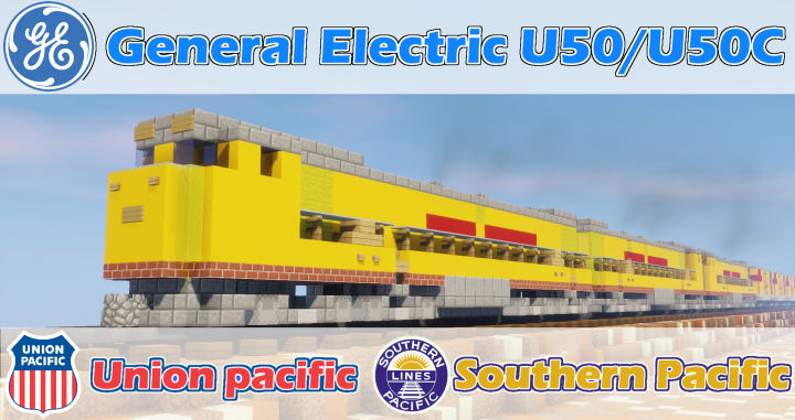 [1.5:1 Scale] GE U50/U50C Union Pacific & Southern pacific diesel ...