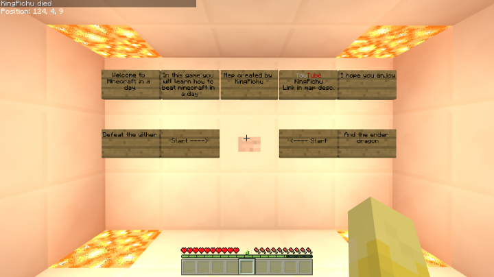 Minecraft In a Day Windows 10/PE map Minecraft Map