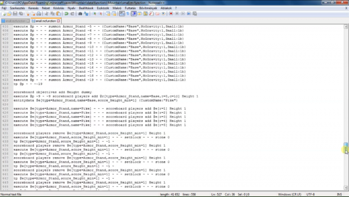 Mountain Generator function in Minecraft 1.12 Minecraft Map