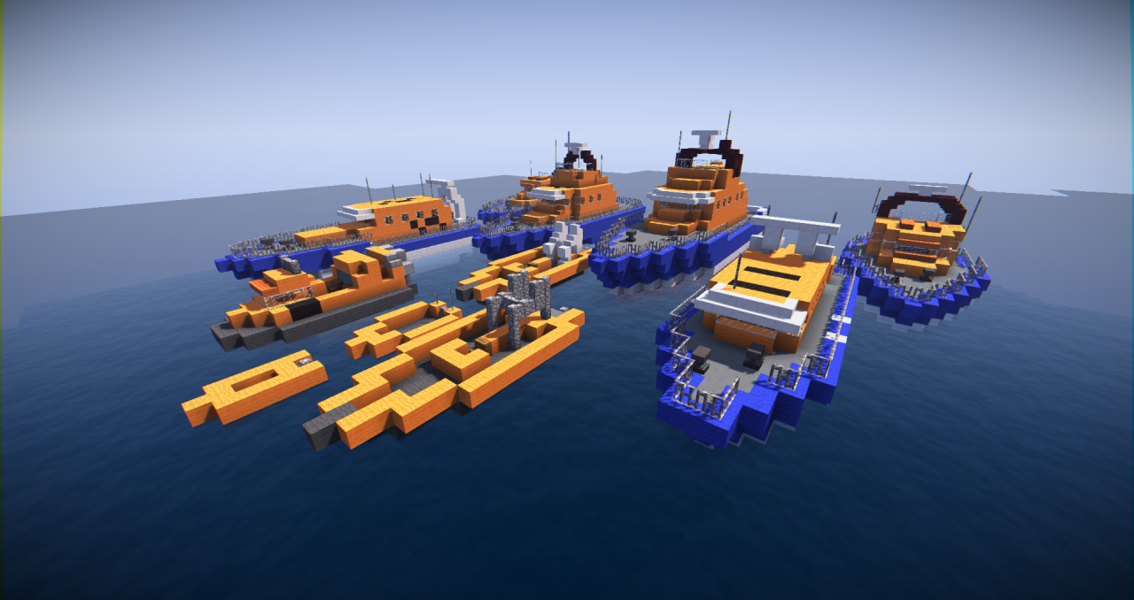 RNLI Life Boat Bundle | (Download) Minecraft Map