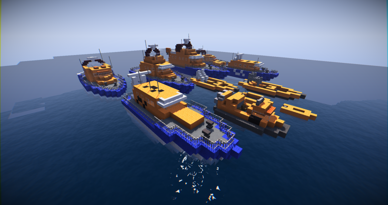 RNLI Life Boat Bundle | (Download) Minecraft Map