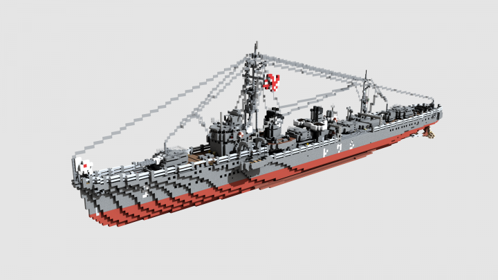 IJN Shigure 1939 [2:1 scale shiratsuyu] Minecraft Map