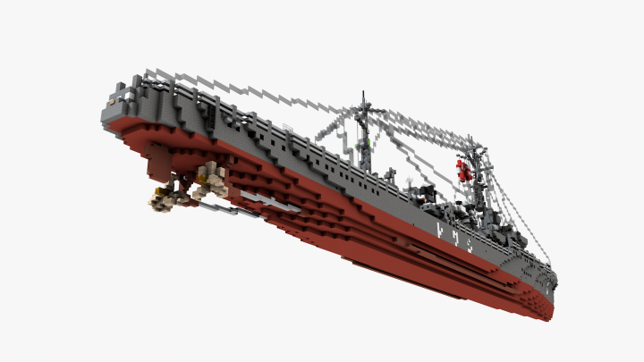 IJN Shigure 1939 [2:1 scale shiratsuyu] Minecraft Map