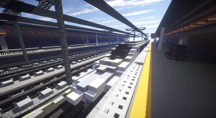 Japan High speed Shinkansen-Train station Minecraft Map