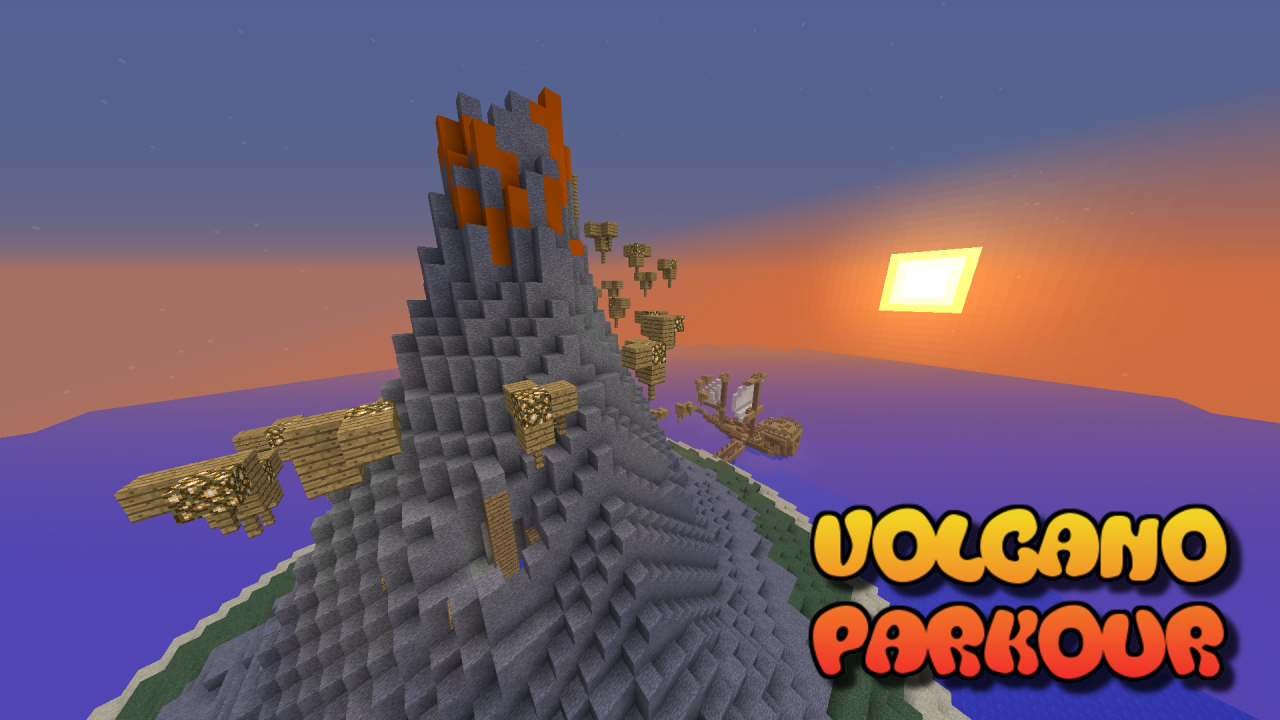 Volcano Parkour Minecraft Map