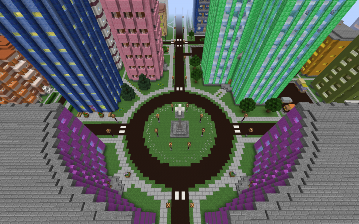 City on the River Minecraft Map