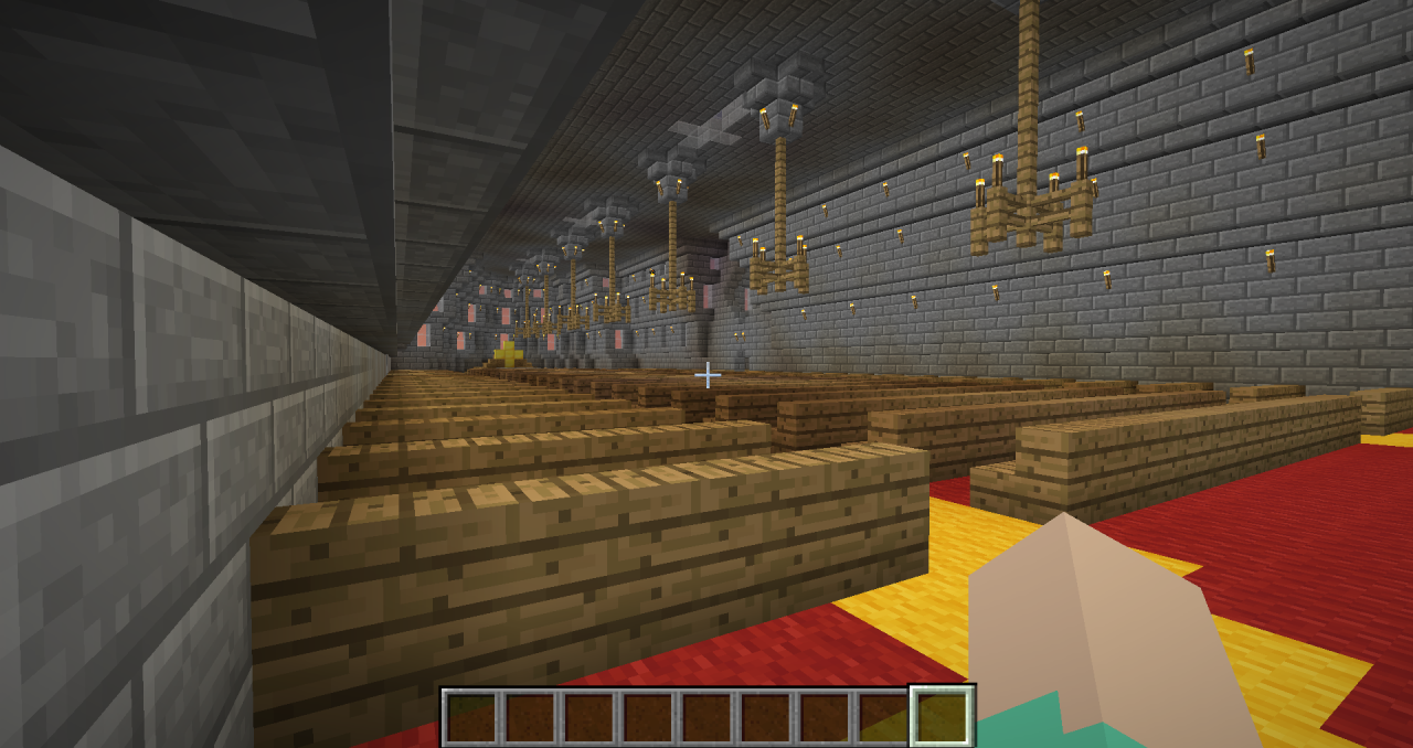 Small Middle Ages Cross Shaped Cathedral Minecraft Map