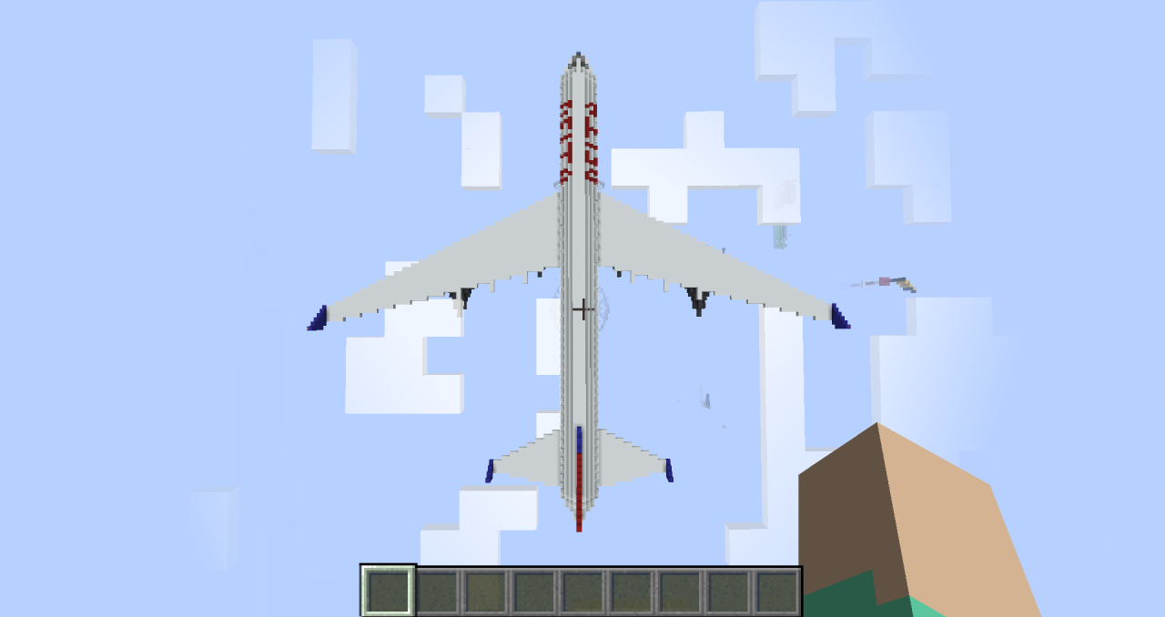 Airbus A340 Delta Airlines Minecraft Map