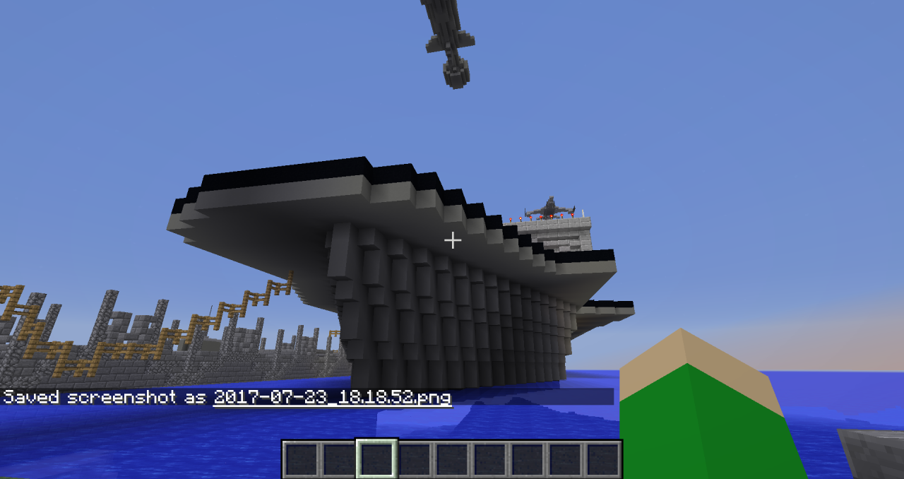Full Scale U.S Marines Aircraft Carrier Minecraft Map