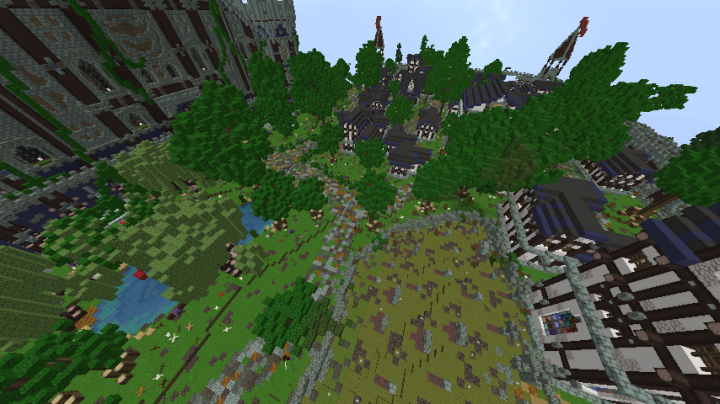 Cool server spawn town. Minecraft Map