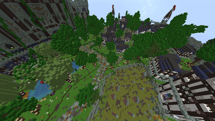 Cool server spawn town. Minecraft Map