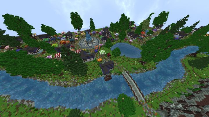 Cool server spawn town. Minecraft Map