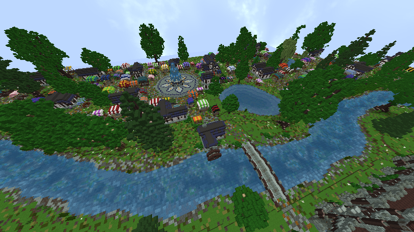 Cool server spawn town. Minecraft Map