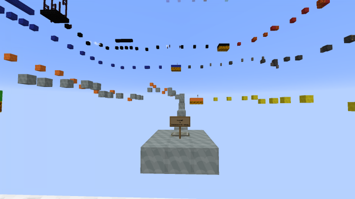 Jump´n´Run Map - 12 level Minecraft Map