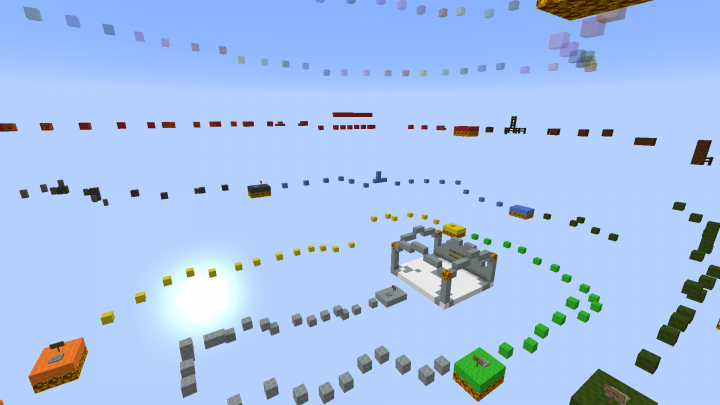 Jump´n´Run Map - 12 level Minecraft Map