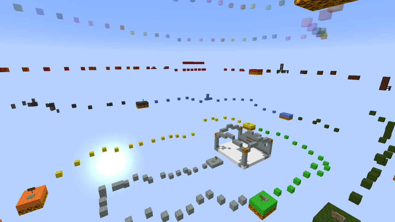 Jump´n´Run Map - 12 level Minecraft Map