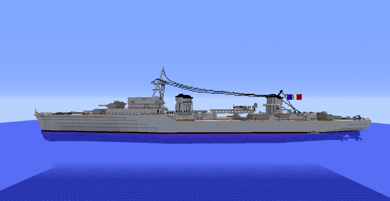 French Cruiser Emile Bertin Minecraft Map