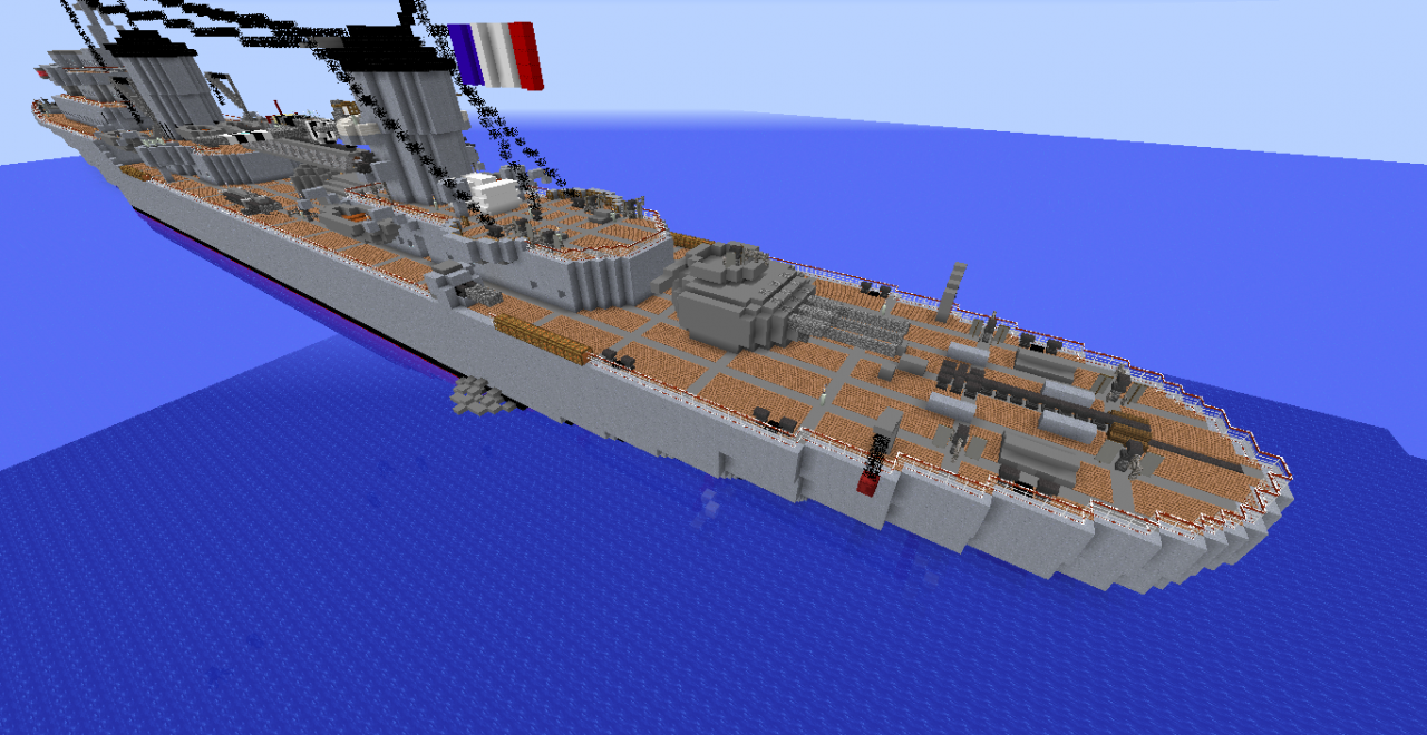 French Cruiser Emile Bertin Minecraft Map
