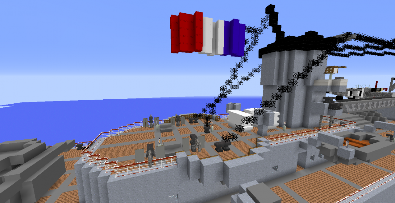 French Cruiser Emile Bertin Minecraft Map