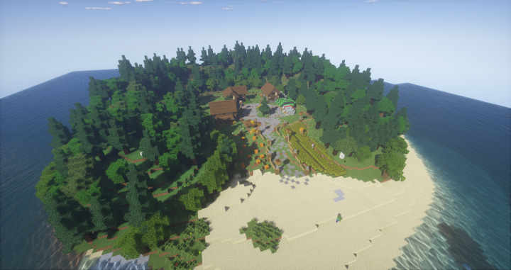 Woodland Island Spawn Minecraft Map