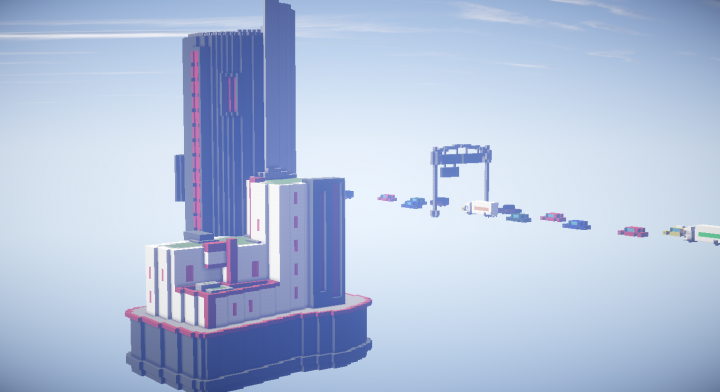 Futuristic building Minecraft Map