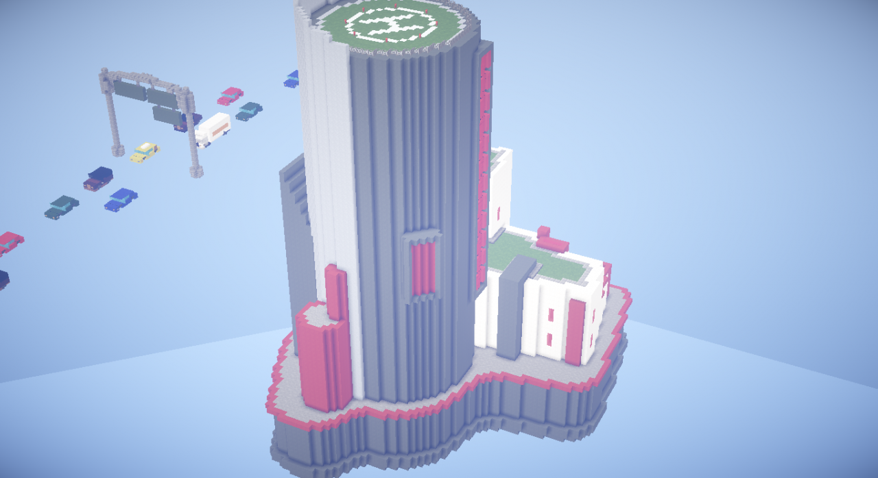 Futuristic building Minecraft Map