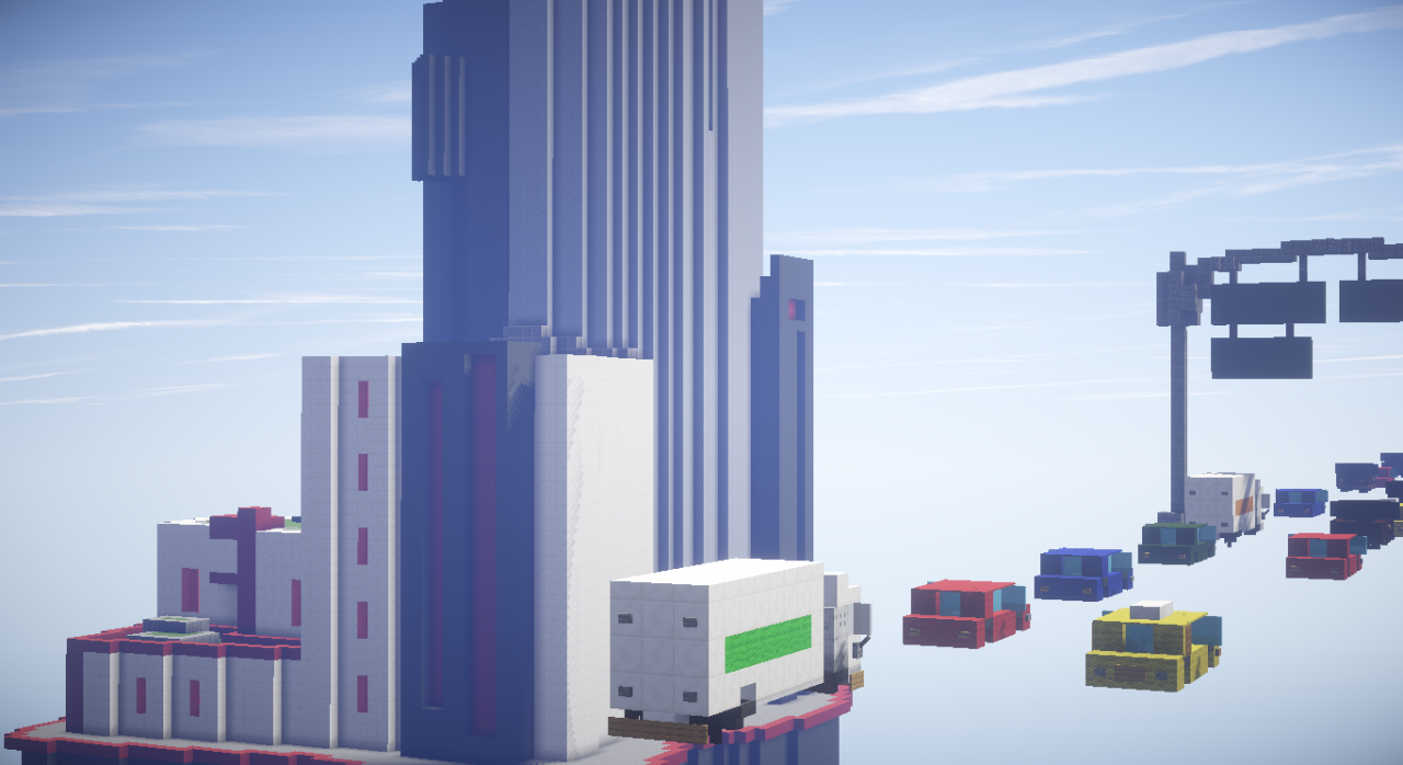 Futuristic building Minecraft Map