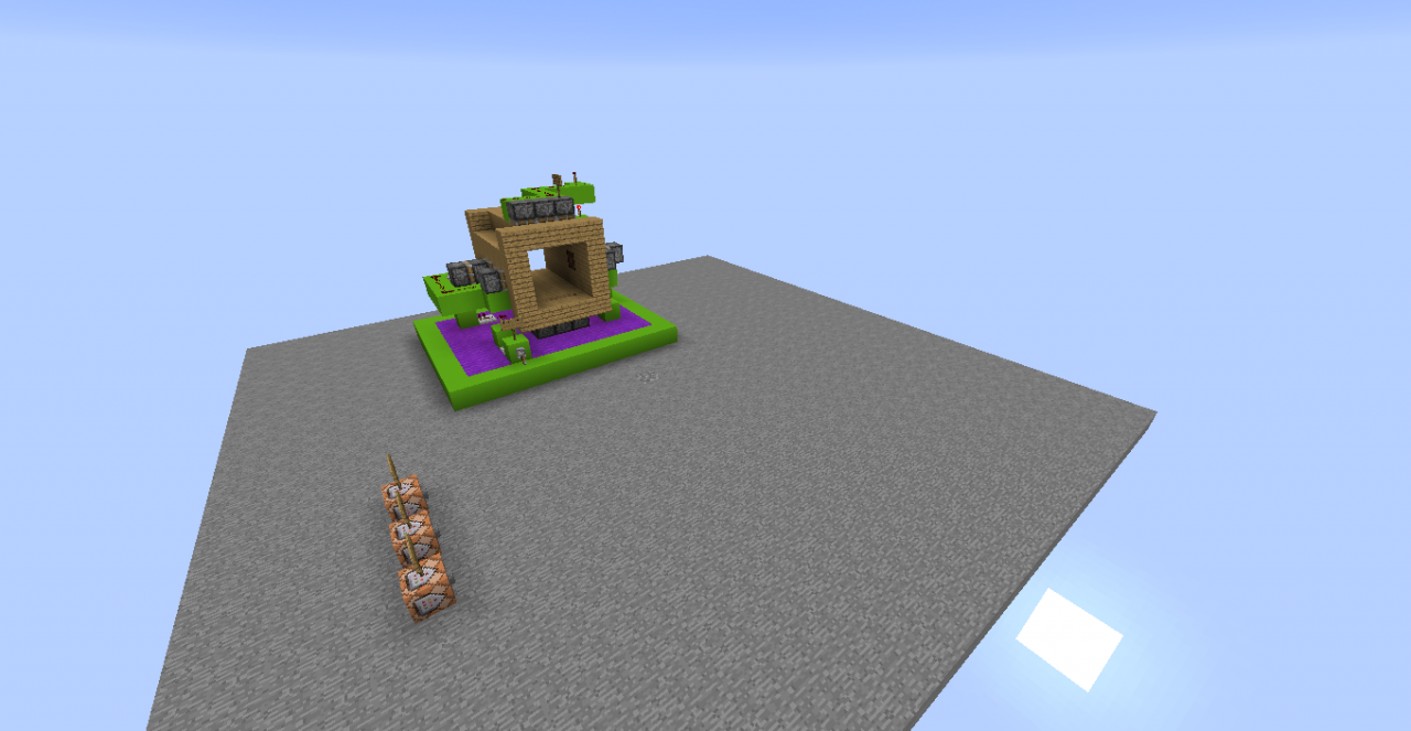 Piston Door (3x3) Redstone Map Minecraft Project