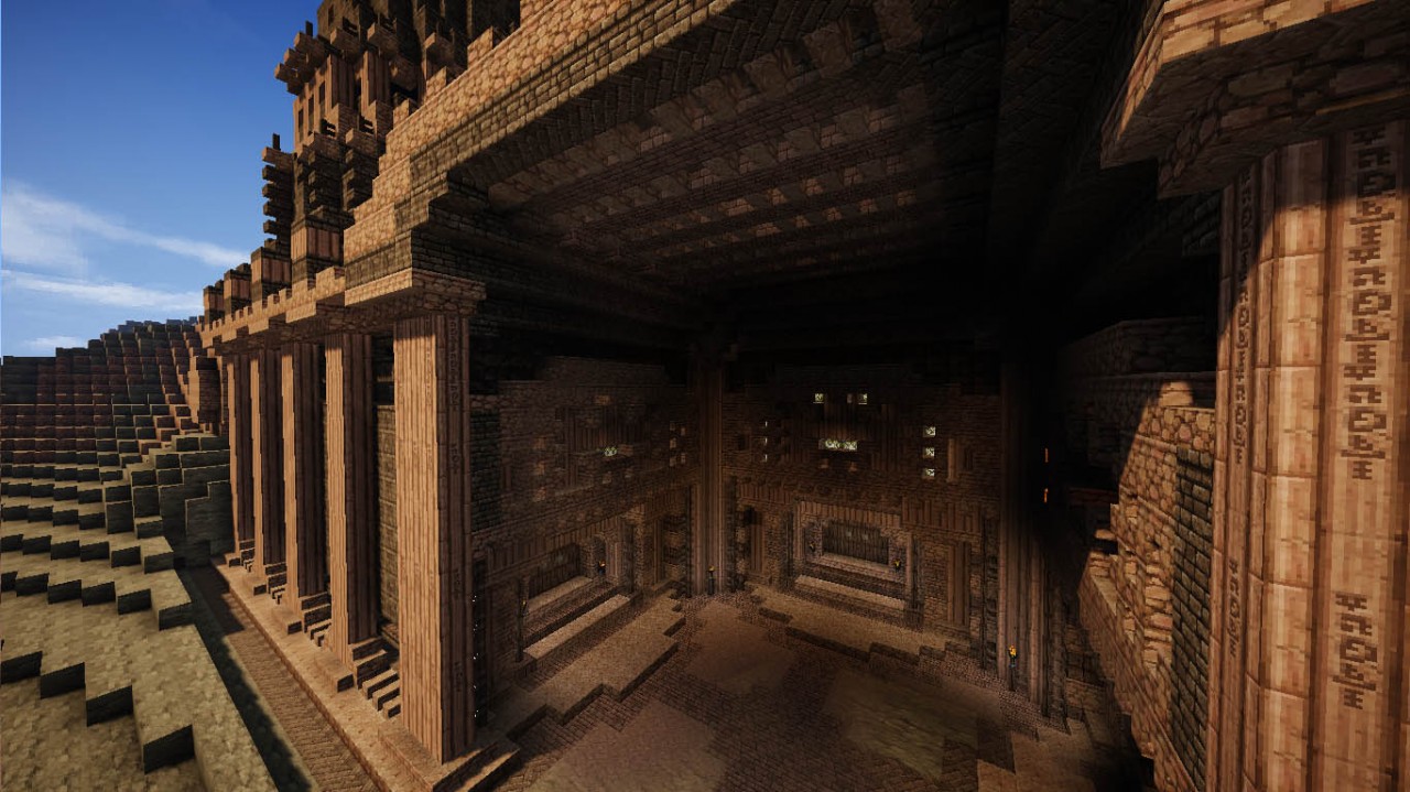 Sandstone Temple Minecraft Map