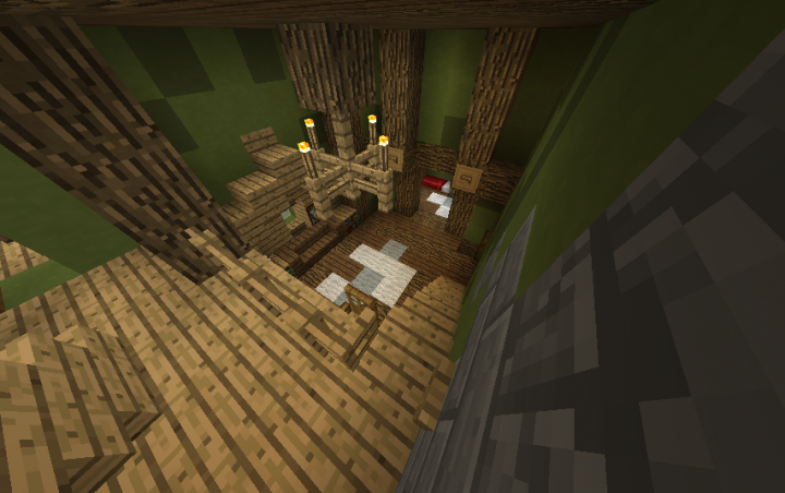 MINECRAFT | MEDIEVAL CLIFF HOUSE (with big interior!) Minecraft Map