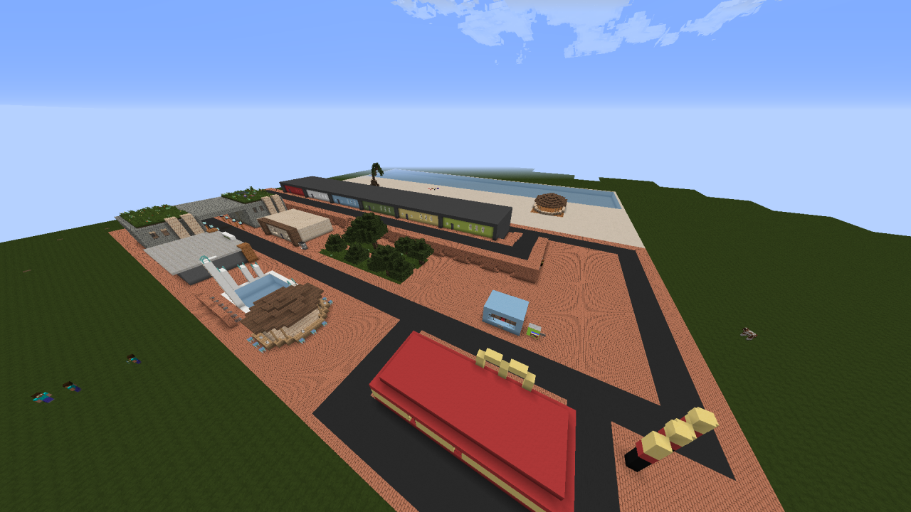 my small town so far (please read description) Minecraft Map