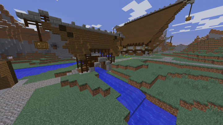 Elvish Long House & Secret of Emerald Mountain (Dungeon) Minecraft Map