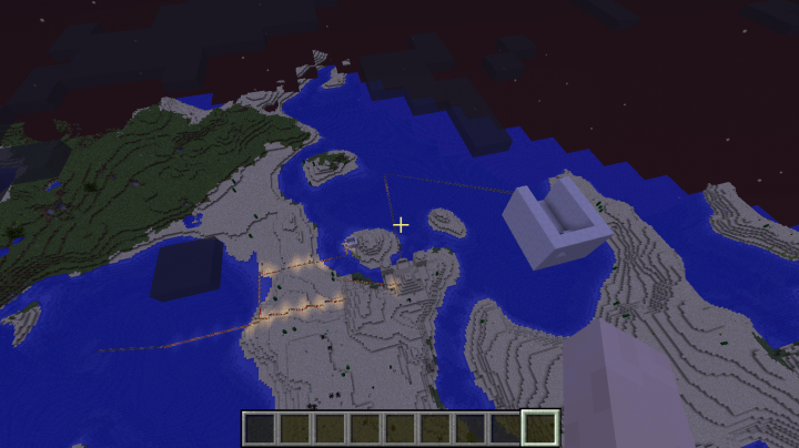 the skydiver rollercoaster Minecraft Map