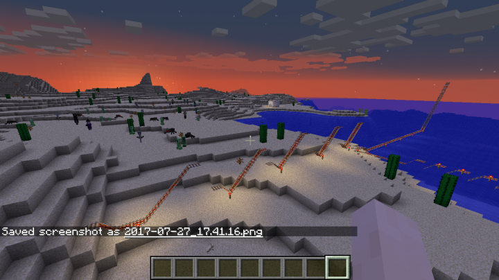 the skydiver rollercoaster Minecraft Map