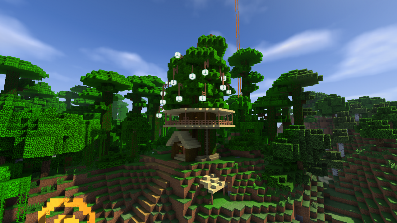 Jungle Tree House!!!!!!!!!!!!! Minecraft Map