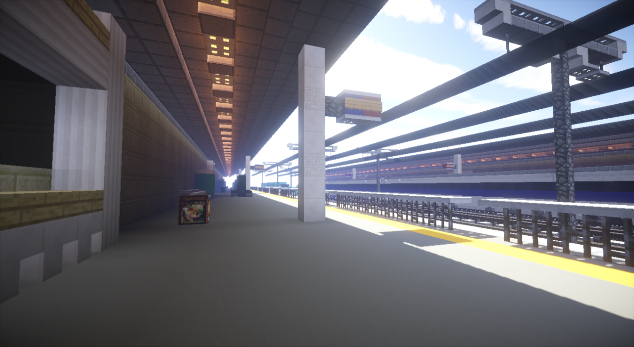 Japan High speed Shinkansen-Train station Minecraft Map