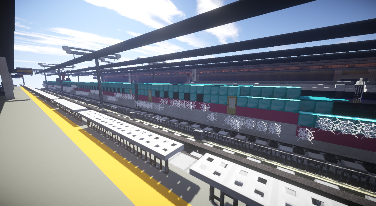 Japan High speed Shinkansen-Train station Minecraft Map