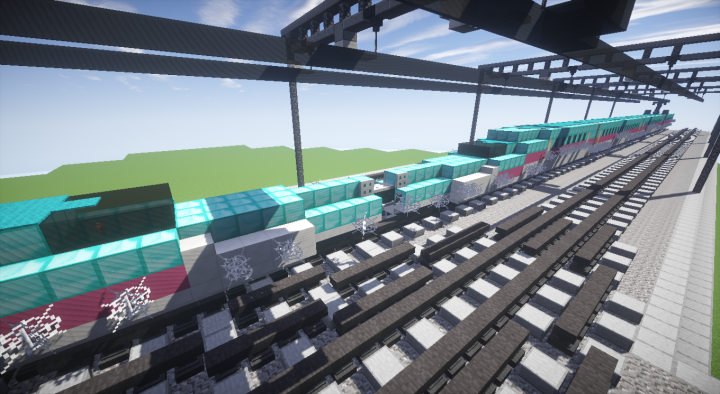 Japan High speed Shinkansen-Train station Minecraft Map