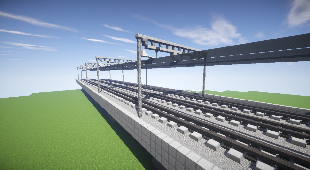 Japan High speed Shinkansen-Train station Minecraft Map