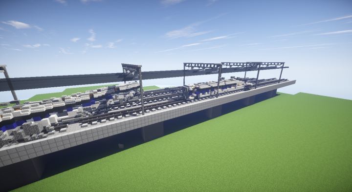 Japan High speed Shinkansen-Train station Minecraft Map