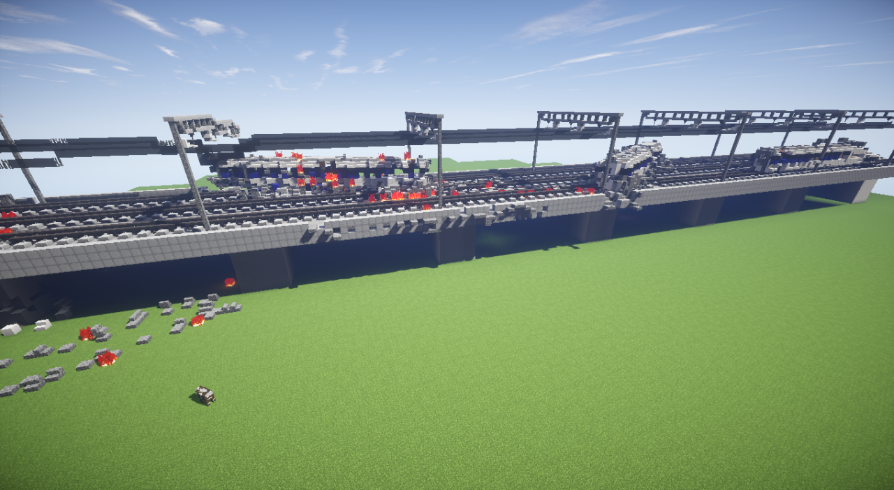 Japan High speed Shinkansen-Train station Minecraft Map