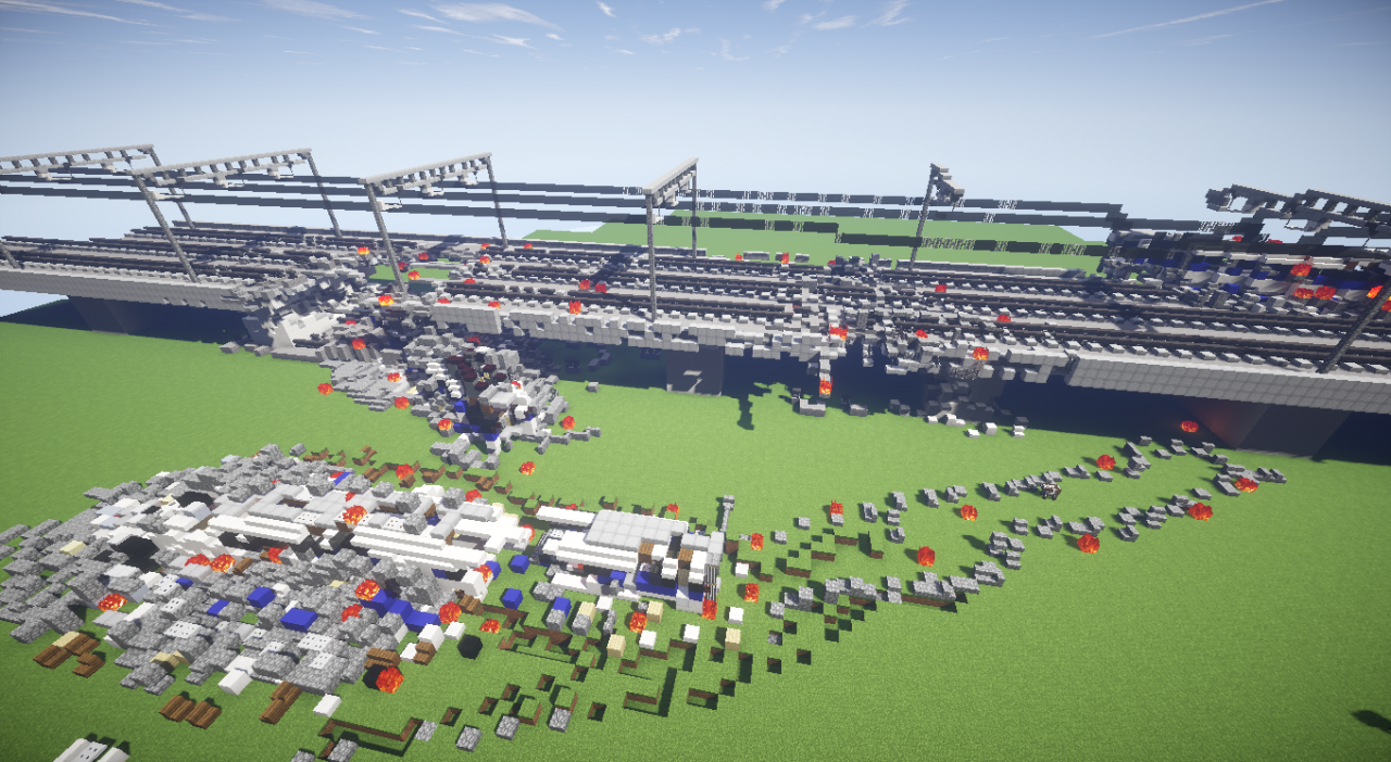 Japan High speed Shinkansen-Train station Minecraft Map
