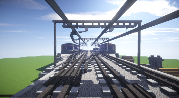Japan High speed Shinkansen-Train station Minecraft Map